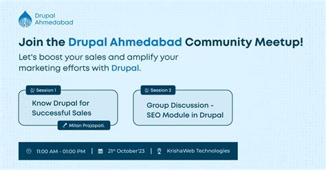 drupal ahmedabad on linkedin drupal ahmedabad meetup sat oct 21 2023 11 00 am meetup