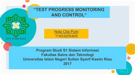 Test Progress Monitoring And Control Pptx