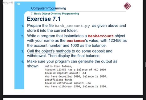 solved 7 basic object oriented programming exercise 7 2