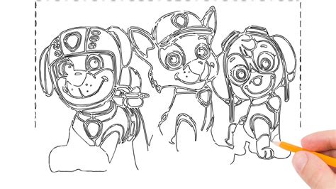 Рисунка на кученца от Пес Патрул Рисуване за деца Рисунки Youtube