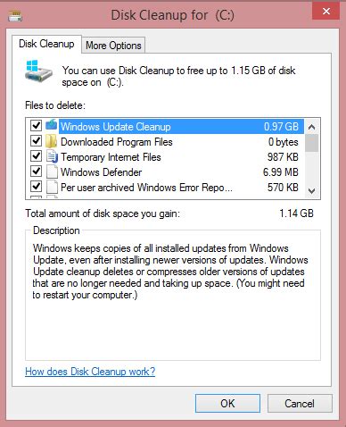 Use Disk Cleanup Utility To Clean WinSxS Folder In Windows Clients And Servers Alexander S Blog