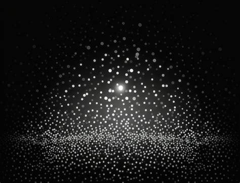 Generative Ai 기술로 생성된 점 모양 점묘법 스타일의 흑백 추상 기하학적 배경 프리미엄 사진
