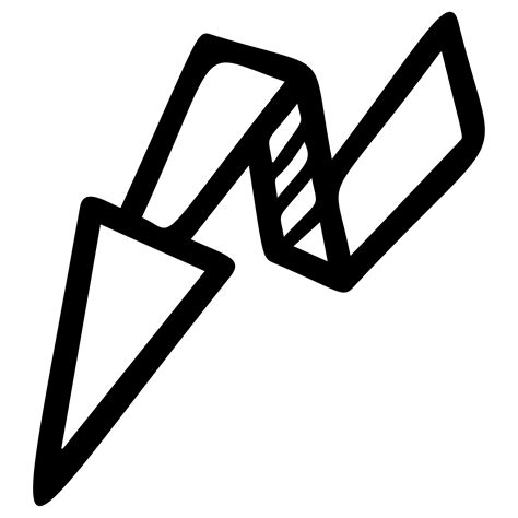 Zig Zag Down Arrow Hand Drawn Vector Illustration Vector Art At Vecteezy