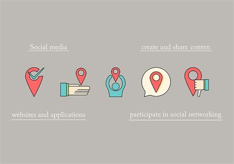 그룹 벡터와 연설 거품에 소셜 미디어 아이콘 Eps Ai Uidownload