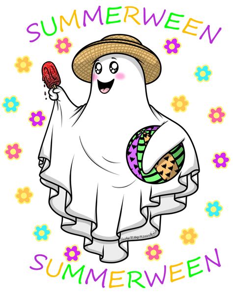 Summerween Ghost By Colorfulmoongato On Deviantart