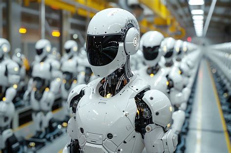 Robot Factory Ai Generated Stock Illustration Illustration Of