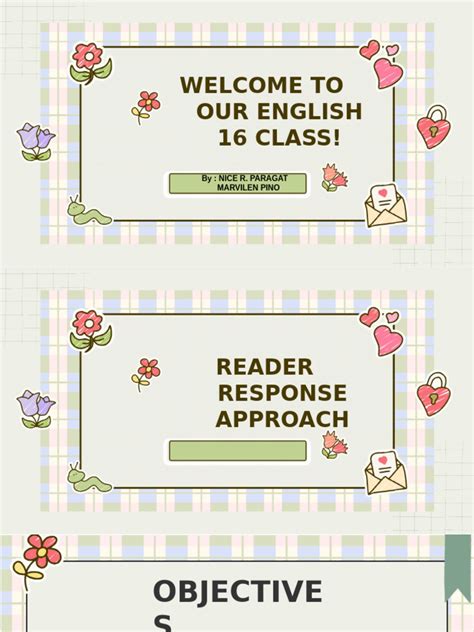 Reader Response Approachh Engl 16 Pdf Behavioural Sciences Psychology