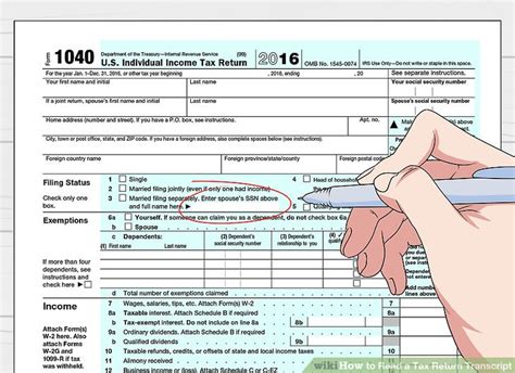 3 Ways To Read A Tax Return Transcript Wikihow