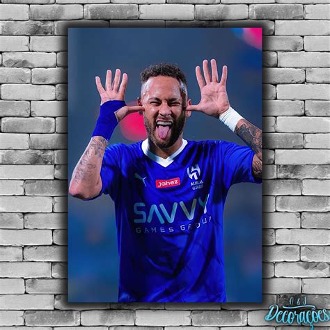 Placas Decorativas Quadros Neymar 31 A 45 Futebol Shopee Brasil