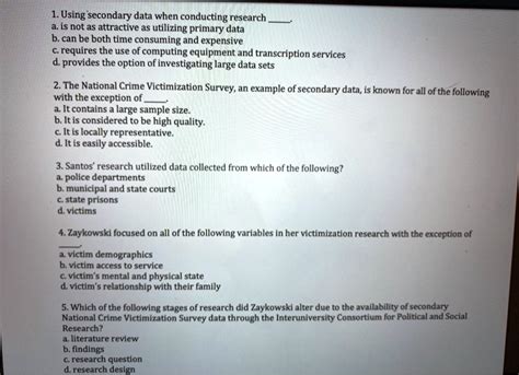 Using Secondary Data When Conducting Research Is Not As Attractive As Utilizing Primary Data B