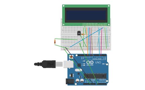 Circuit Design Комнатный термометр Tinkercad