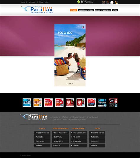 parallax slider responsive jquery plugin by lambertgroup codecanyon