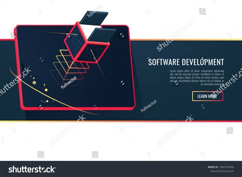 Programming Coding Concept Code On Screen Stock Vector Royalty Free