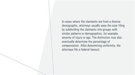 The Stages Of A Mass Tort Litigation Ppt