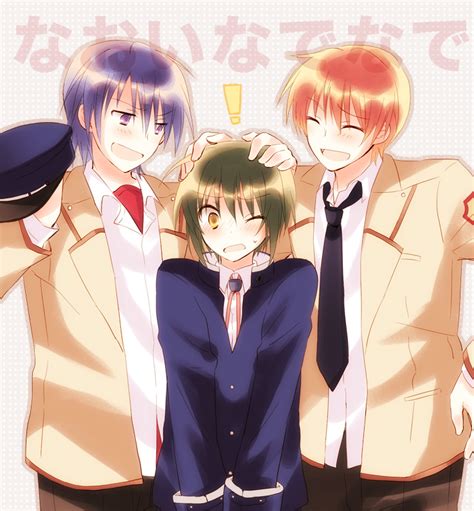 Hinata Hideki Otonashi Yuzuru And Naoi Ayato Angel Beats Drawn By Harmonia Danbooru