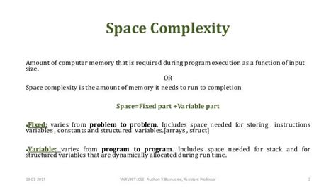 Space Complexity