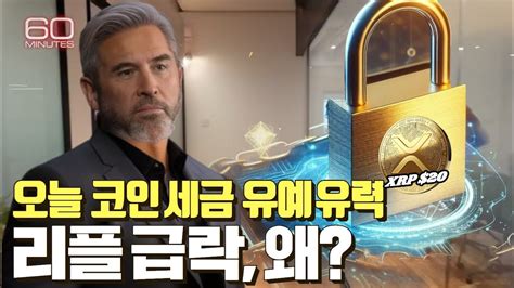 오늘 코인과세유예 처리 유력 새벽간 리플 급락 왜 Xrp Youtube