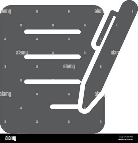 Contract Signing Document And Pencil Or Pen Vector Icon Concept