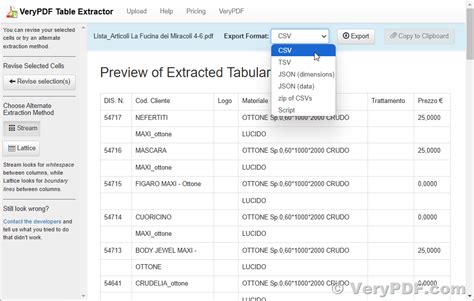 Verypdf Table Extractor Online Ai Powered Pdf Table Recognition And Excel Export Verypdf