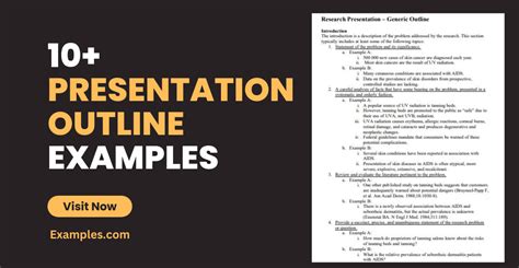 10 Presentation Outline Examples To Download