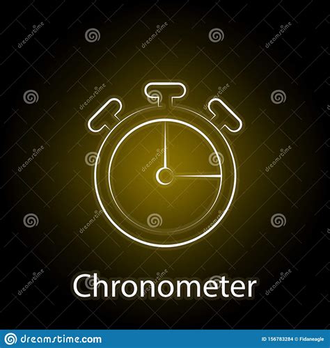 Fast Food Chronometer Line Neon Icon Element Of Food Illustration Icon