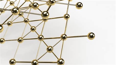 Premium Photo The Abstract Design Connection Design Gold Sphere Network Structure 3d Rendering