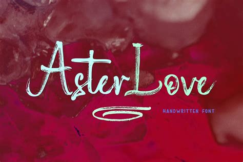 Aster Love Brush Script Font Solidtype FontSpace