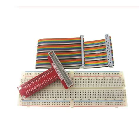ชุด diy ขยาย raspberry pi สาย gpio กระดานขนมปัง 830 จุด แผ่น gpio