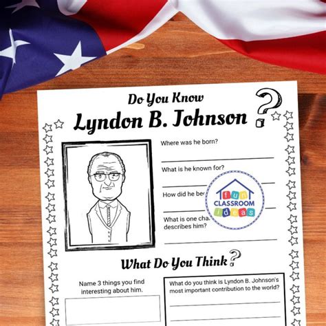 Free Lyndon Johnson Worksheet Level Up Your Worksheets