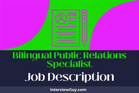 Bilingual Public Relations Specialist Job Description Updated For 2025