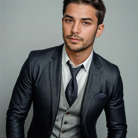 Man In Charcoal Gray Suit