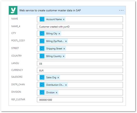 Sync Salesforce With Sap Using Power Automate And Yunio Yunio Helpcenter