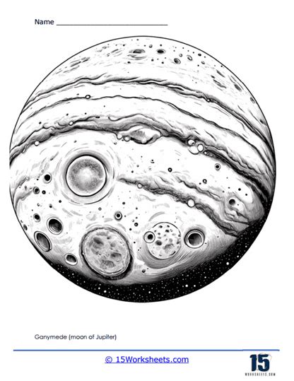 Jupiter Moons Coloring Pages 2025