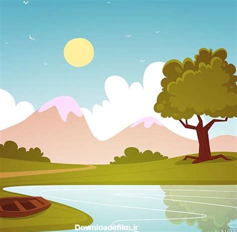 عکس کارتونی طبیعت بهار