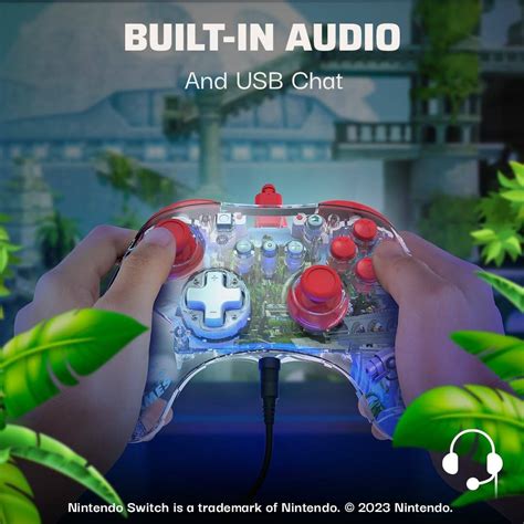 Pdp Realmz Wired Led Light Up Pro Controller For Nintendo Switch Oled Model Sonic Superstars