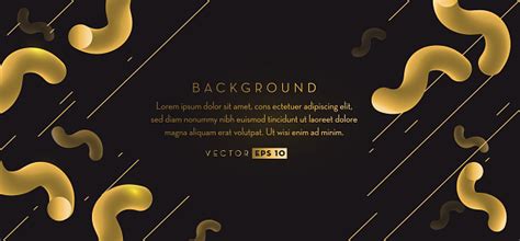 액체 골드 배경 디자인입니다 유체 그라데이션 도형 컴포지션입니다 미래 지향적 인 디자인 포스터 Eps10 벡터 스톡 일러스트레이션 0명에 대한 스톡 벡터 아트 및 기타