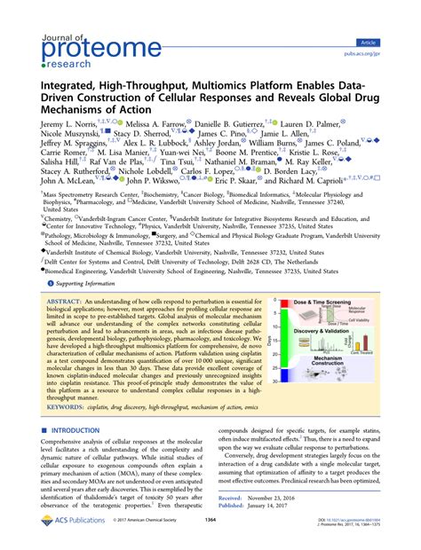 Pdf An Integrated High Throughput Multi Omics Platform Enables Data Driven Construction Of