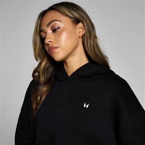 Mp Womens Basics Oversized Hoodie Black Myprotein Uk