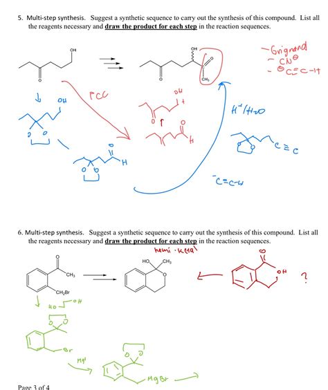 Multi Step Synthesis Suggest A Synthetic Chegg Com