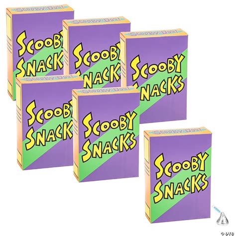 4 14 X 6 Bulk 48 Pc Scooby Doo™ Scooby Snacks Cardstock Favor