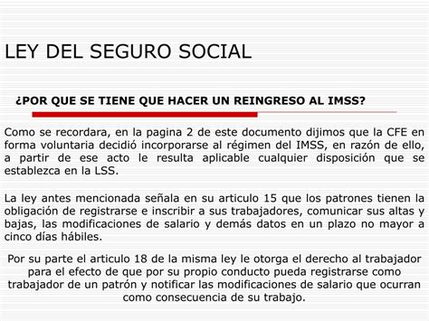 Ppt Ley Del Seguro Social Powerpoint Presentation Free Download Id