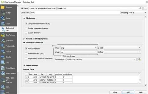 Column Name From Option Fields Based On Latitude And Longitude Download Scientific Diagram