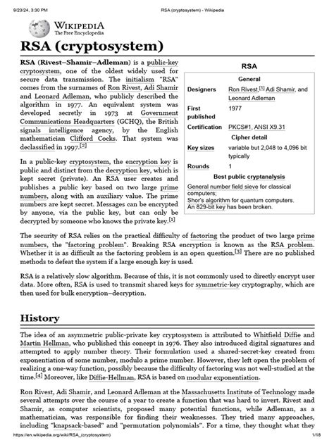 Rsa Cryptosystem Pdf