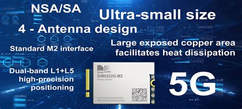 SIMCom 5G Module SIM8202G M2 Makes Its World Debut Small Size Connects The Great 5G Era IoT