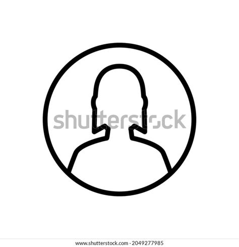 Female User Account Icon Vector Graphic Stock Vector Royalty Free 2049277985 Shutterstock
