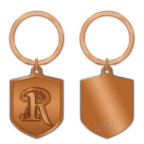 Keypsakes Keyring Alphabet Initial Letter Monogram