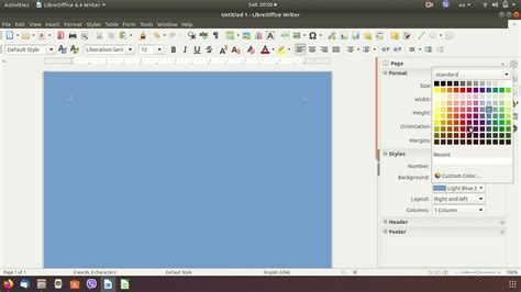 LibreOffice Cara Menukar Colour Page YouTube