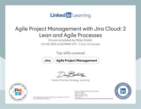 mizba shaikh on linkedin certificate of completion