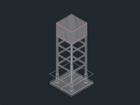 Tanque Elevado 3d En Autocad Descargar Cad 477 Mb Bibliocad