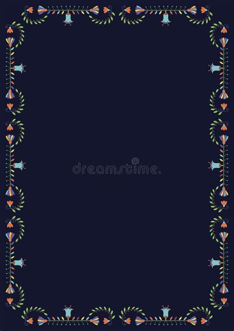 фольклорная рамка шаблон дизайна для приглашения на свадьбу и приглашение на день рождения